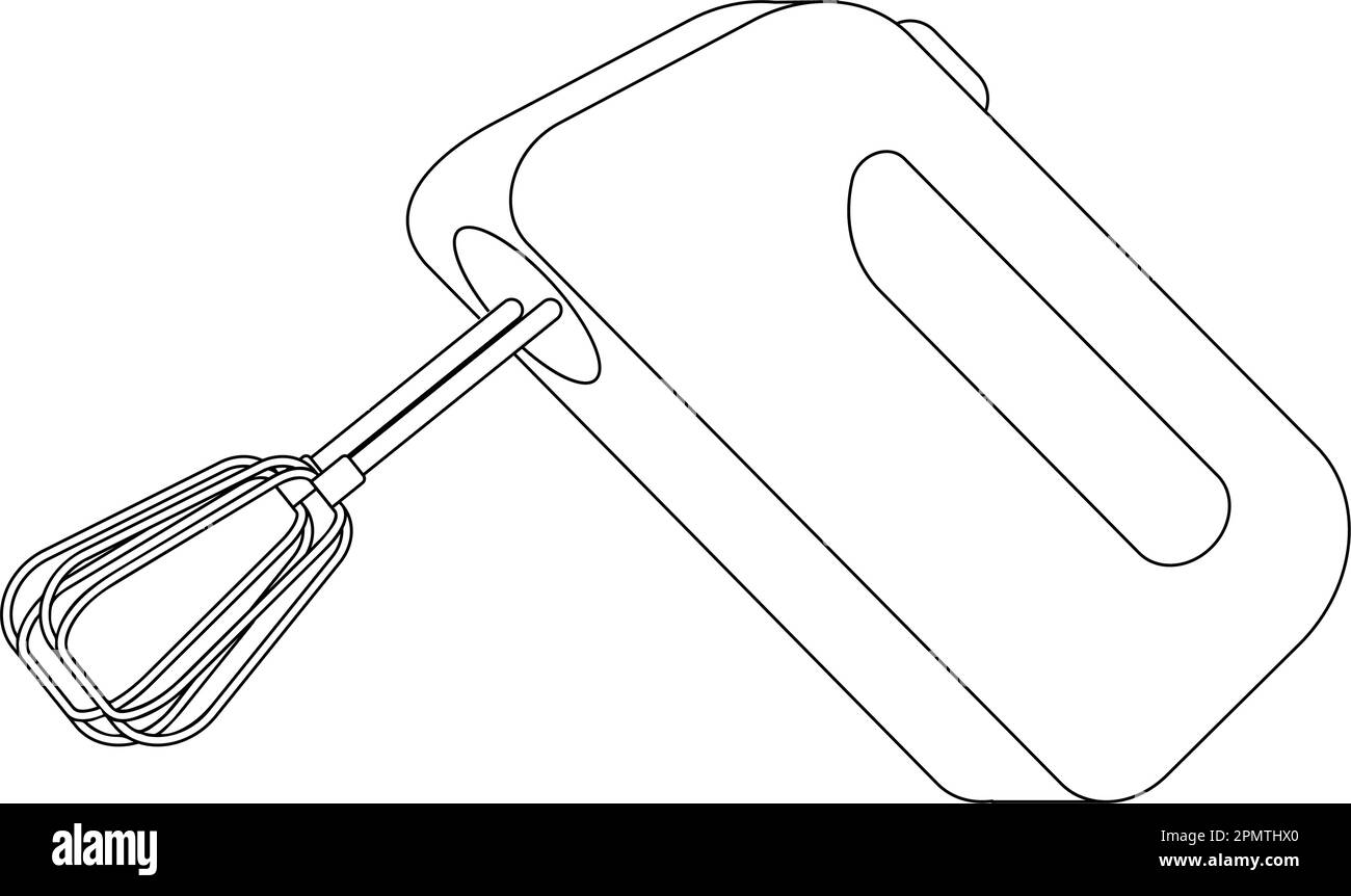 Hand electric mixer Stock Vector Images - Alamy