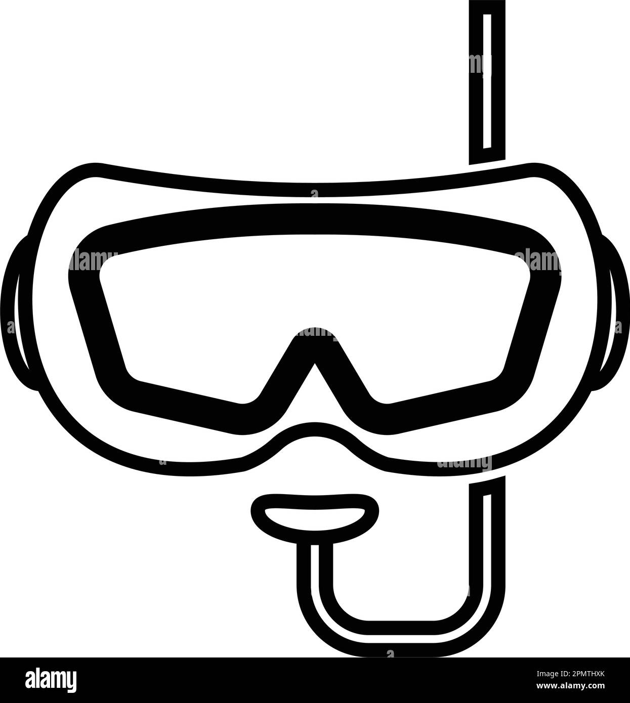 diving mask icon vector isolated on white background Stock Vector Image ...