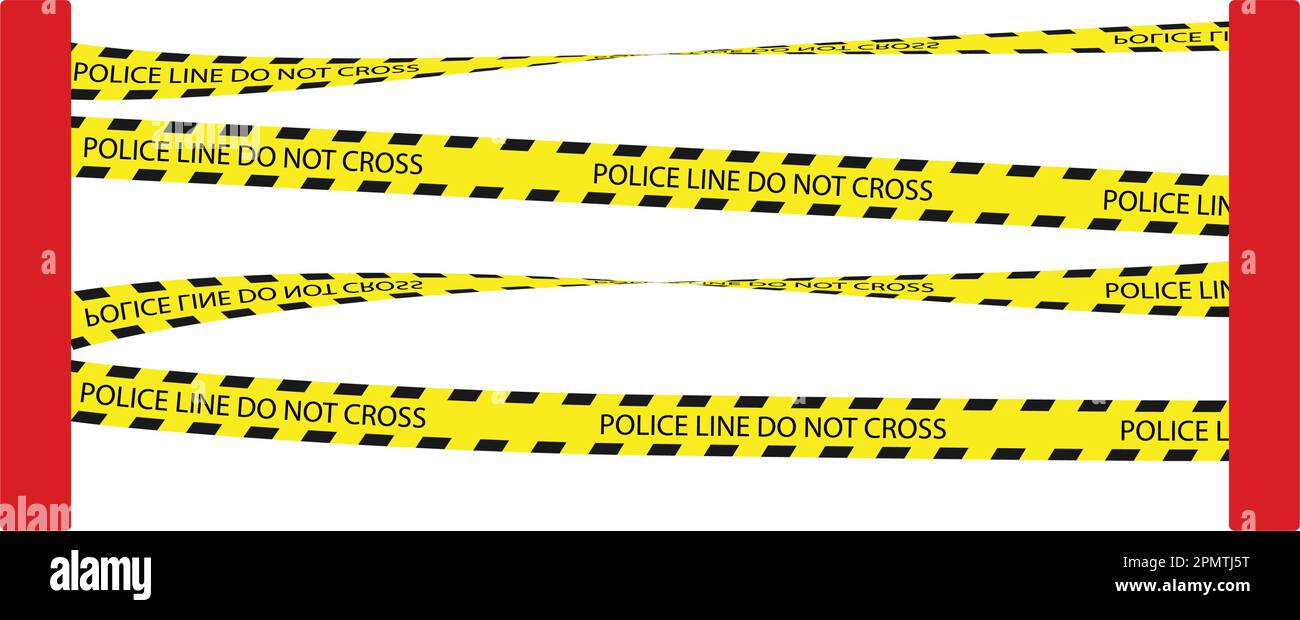 Police line icon vector illustration flat design Stock Vector Image ...