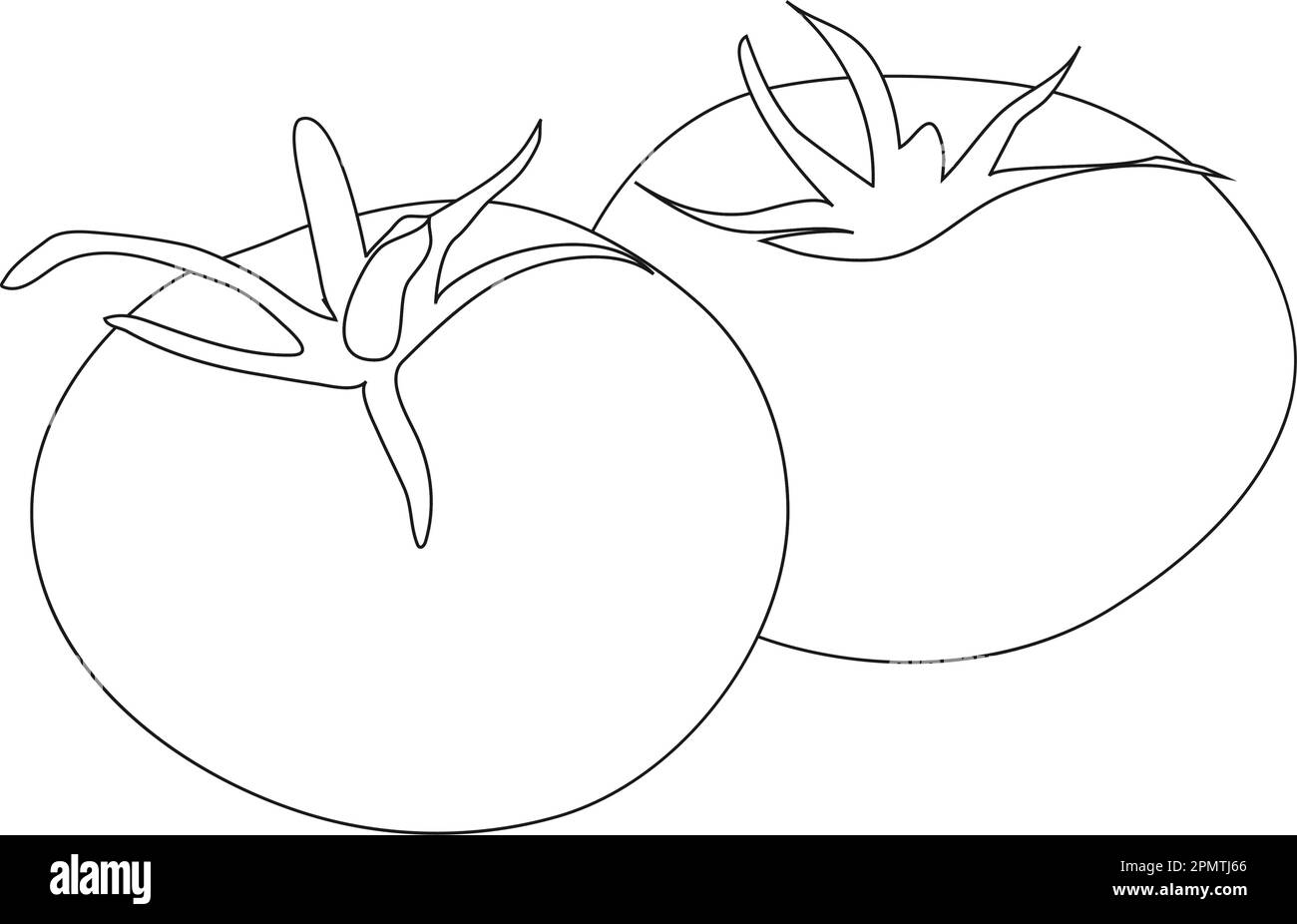 Tomato Slice Coloring Pages