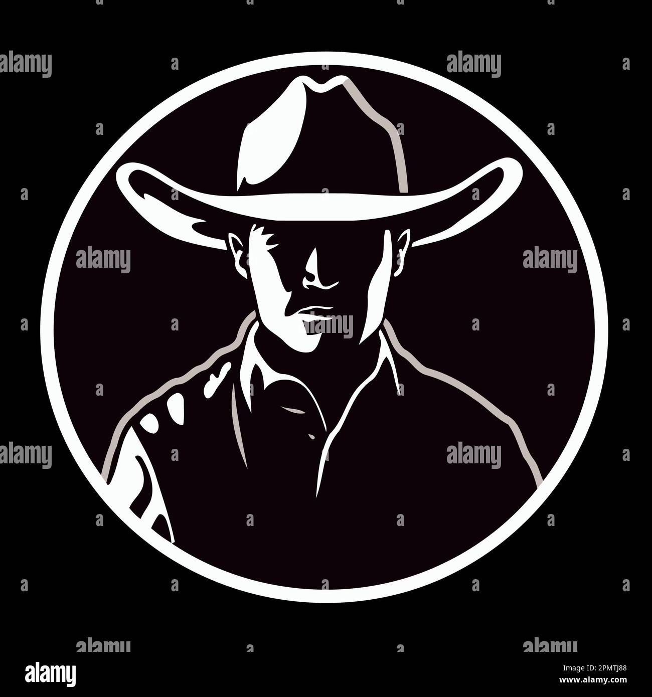 Vector portrait in minimalist Stock Vector Images - Alamy