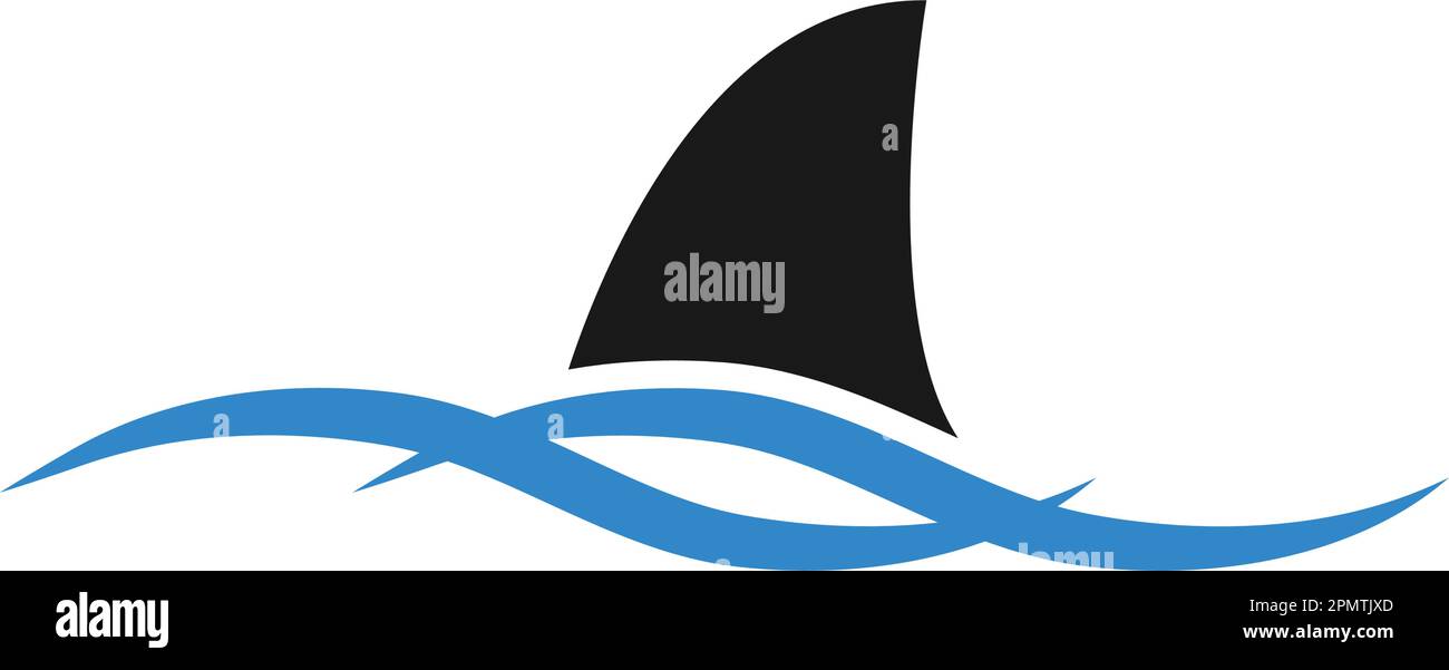 Shark Fin Icon Vector Illustration Design Stock Vector Image And Art Alamy