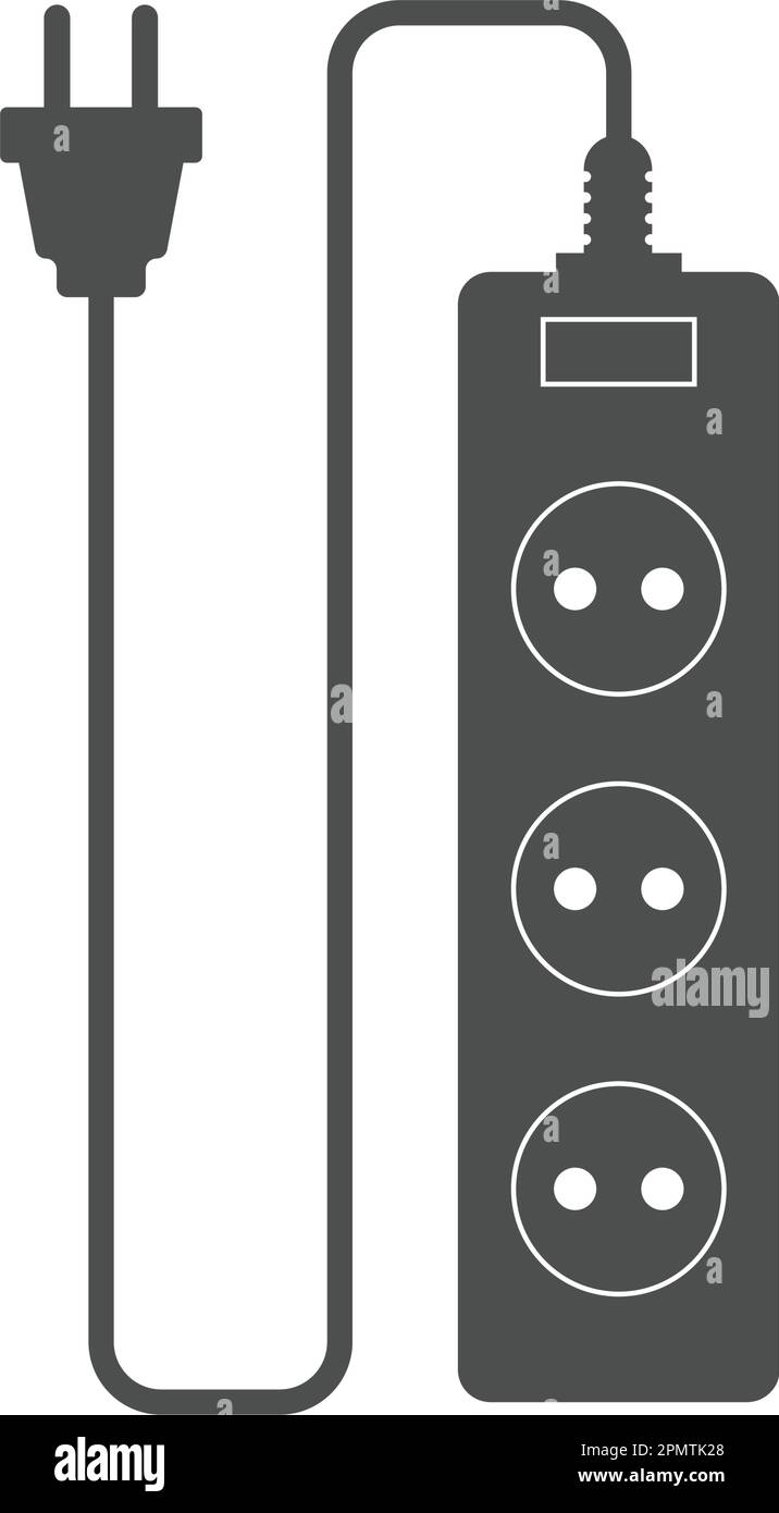 extension cord simple vector icon illustration in flat design Stock ...
