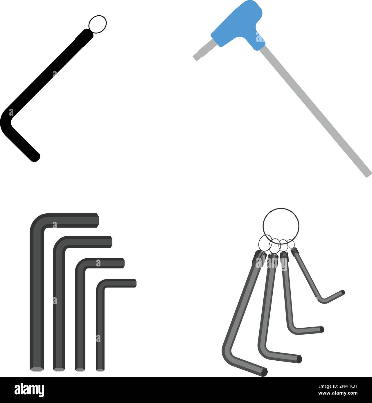 Allen key keys tool tools Stock Vector Images - Alamy