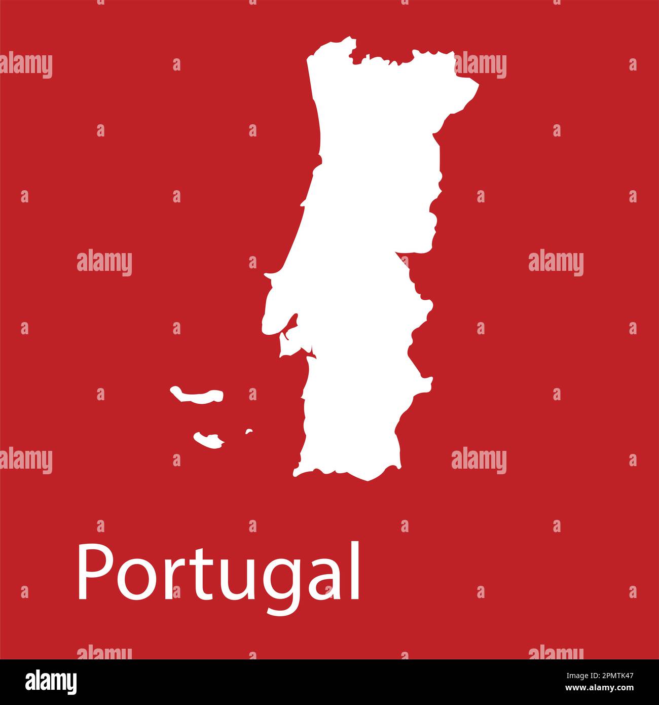 Map outline of spain and portugal Stock Vector Images - Alamy