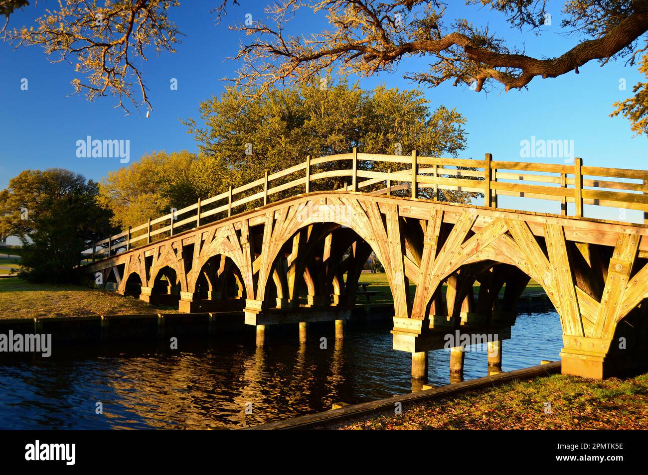 Wooden footbridge over water hi-res stock photography and images - Alamy