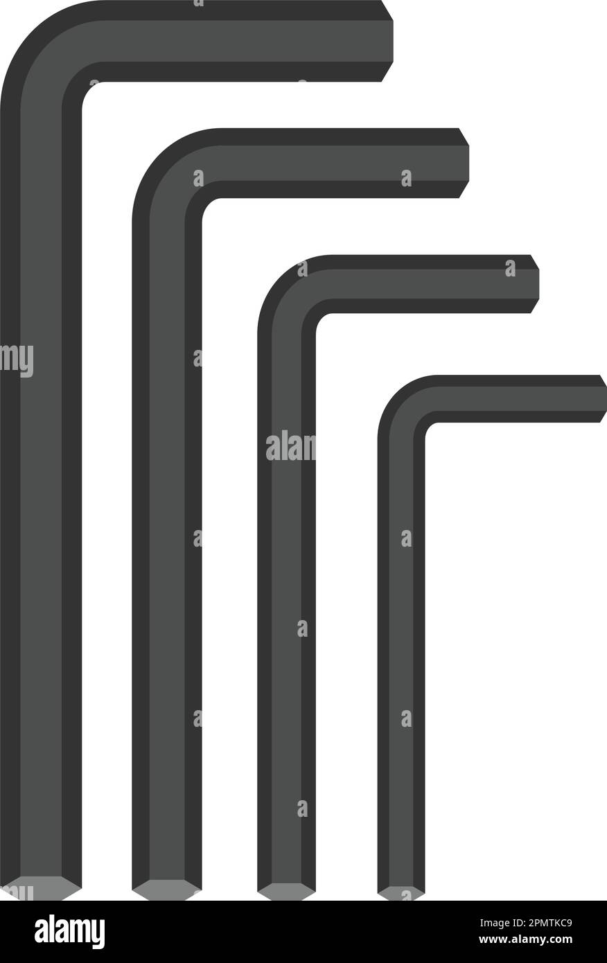 Allen wrench keys Black and White Stock Photos & Images - Alamy