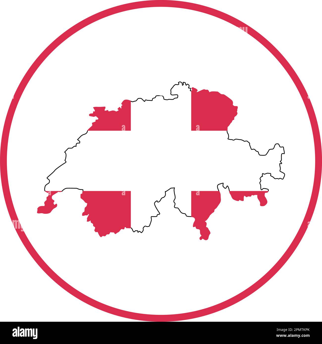 switzerland map icon illustration design Stock Vector Image & Art - Alamy