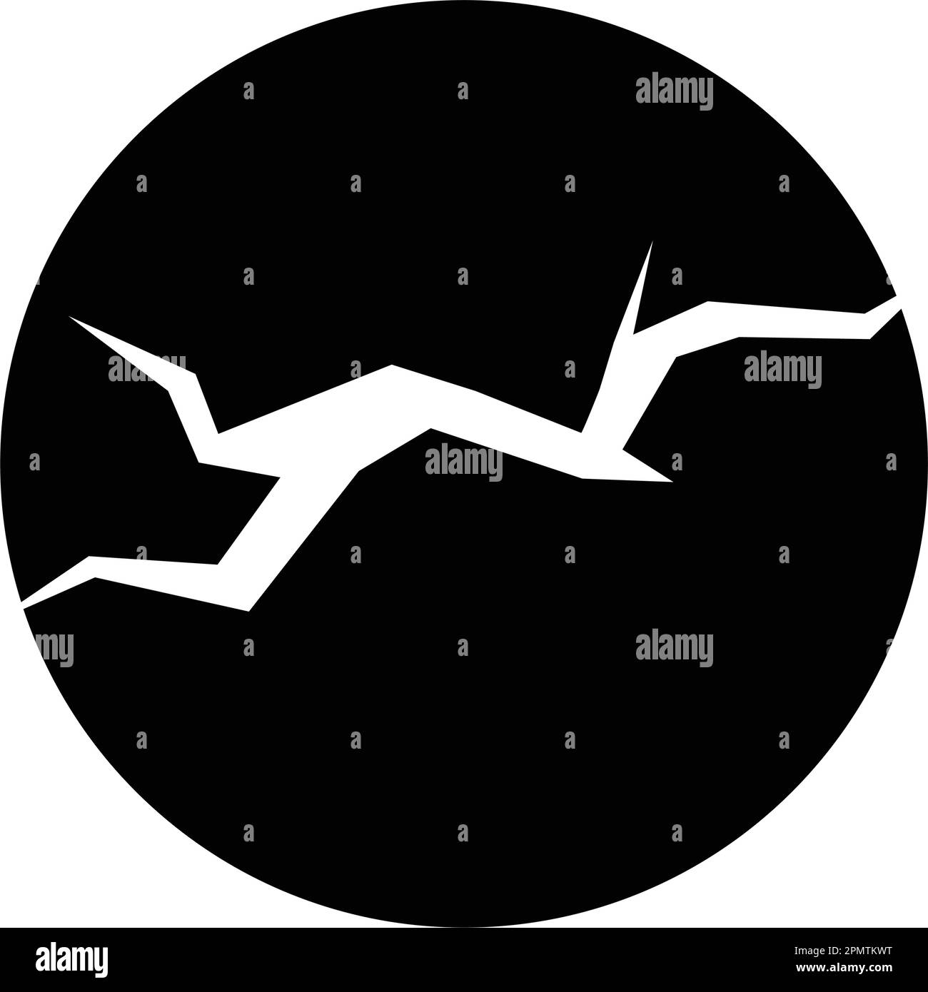 cracked icon illustration symbol vector design Stock Vector Image & Art ...