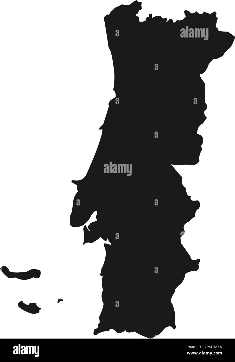 Portugal map Black and White Stock Photos & Images - Alamy