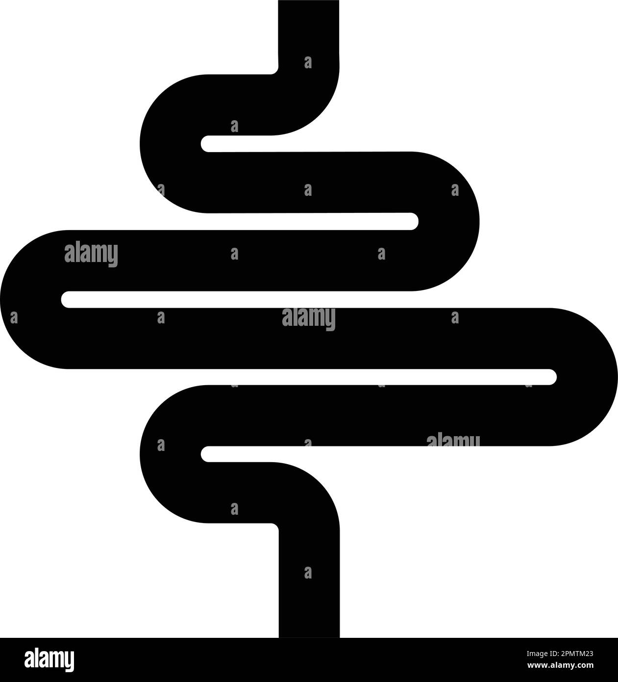 Large intestine vector vectors hi-res stock photography and images - Alamy