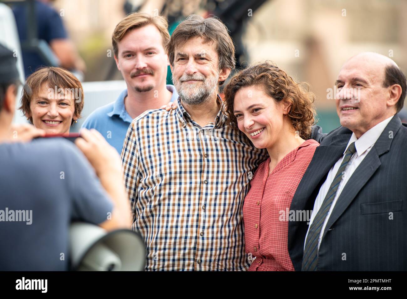 Rome, Italy. 08th Oct, 2022. Te actress Jasmine Trinca and some extras ...