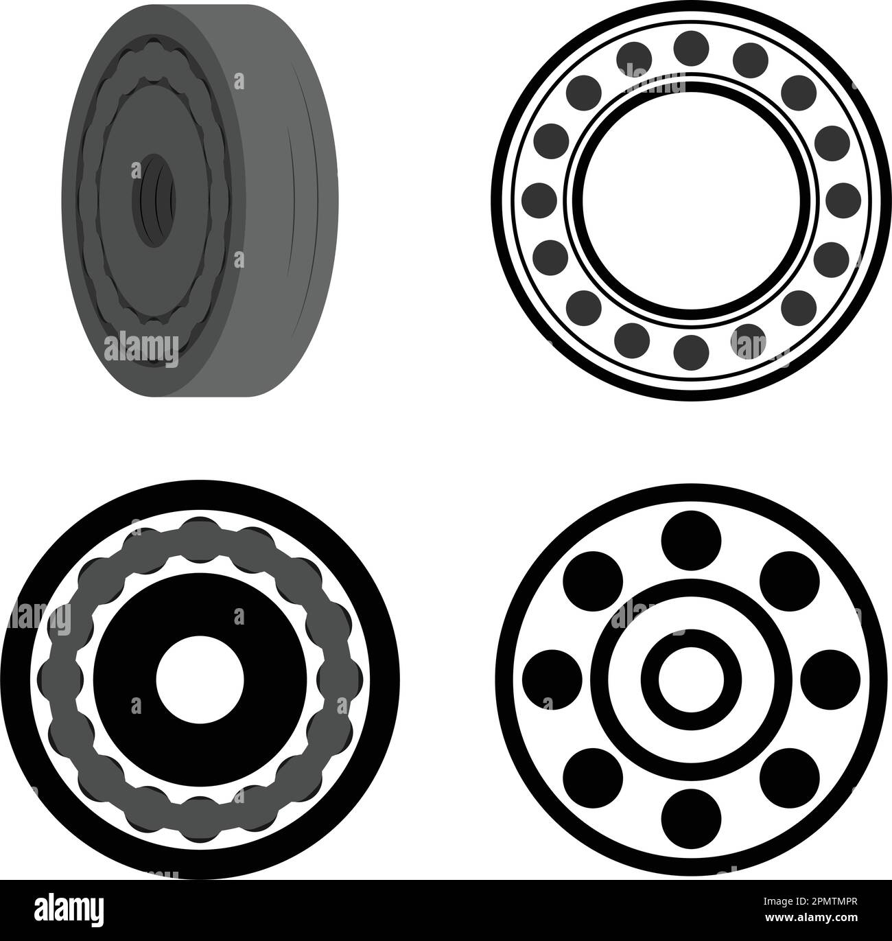 Roller bearing Stock Vector Images - Alamy