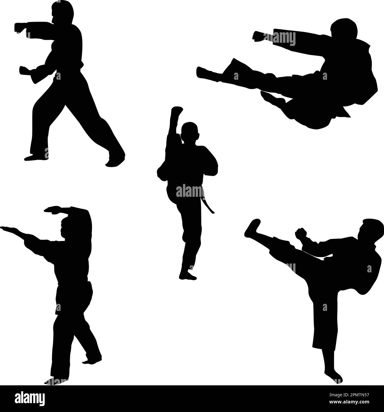 icon of man doing taekwondo kick vector illustration design Stock ...