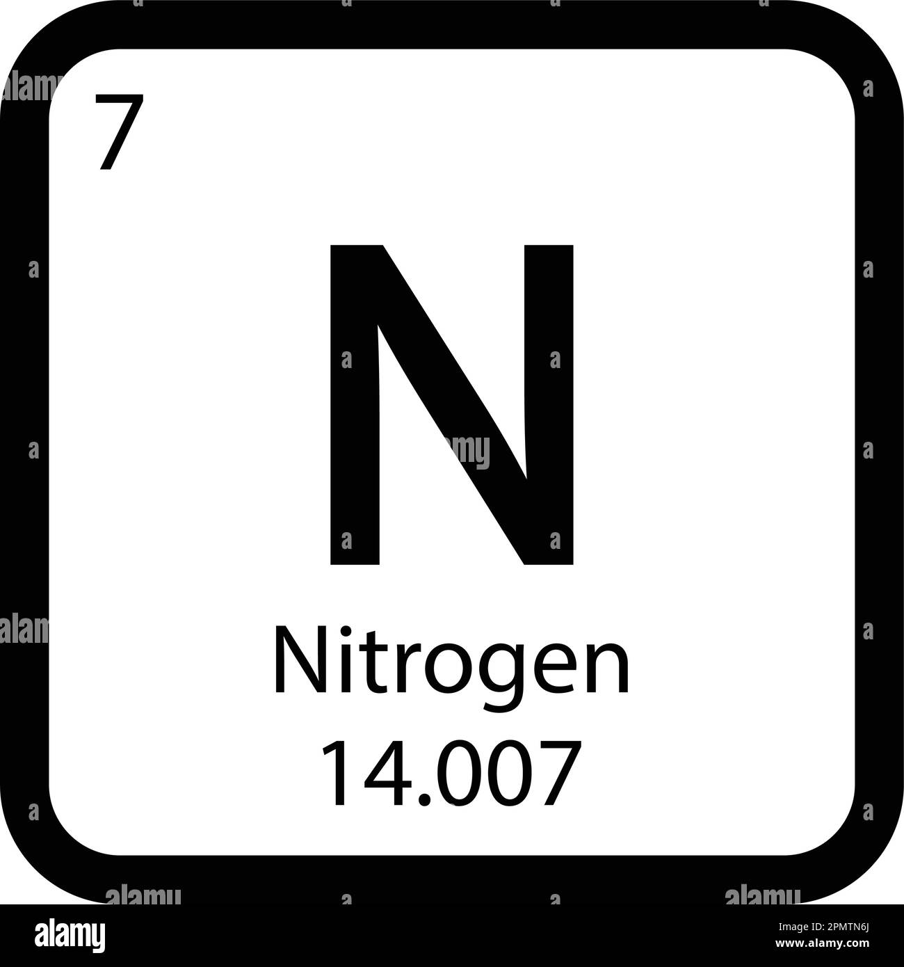 Nitrogen atom Stock Vector Images - Alamy