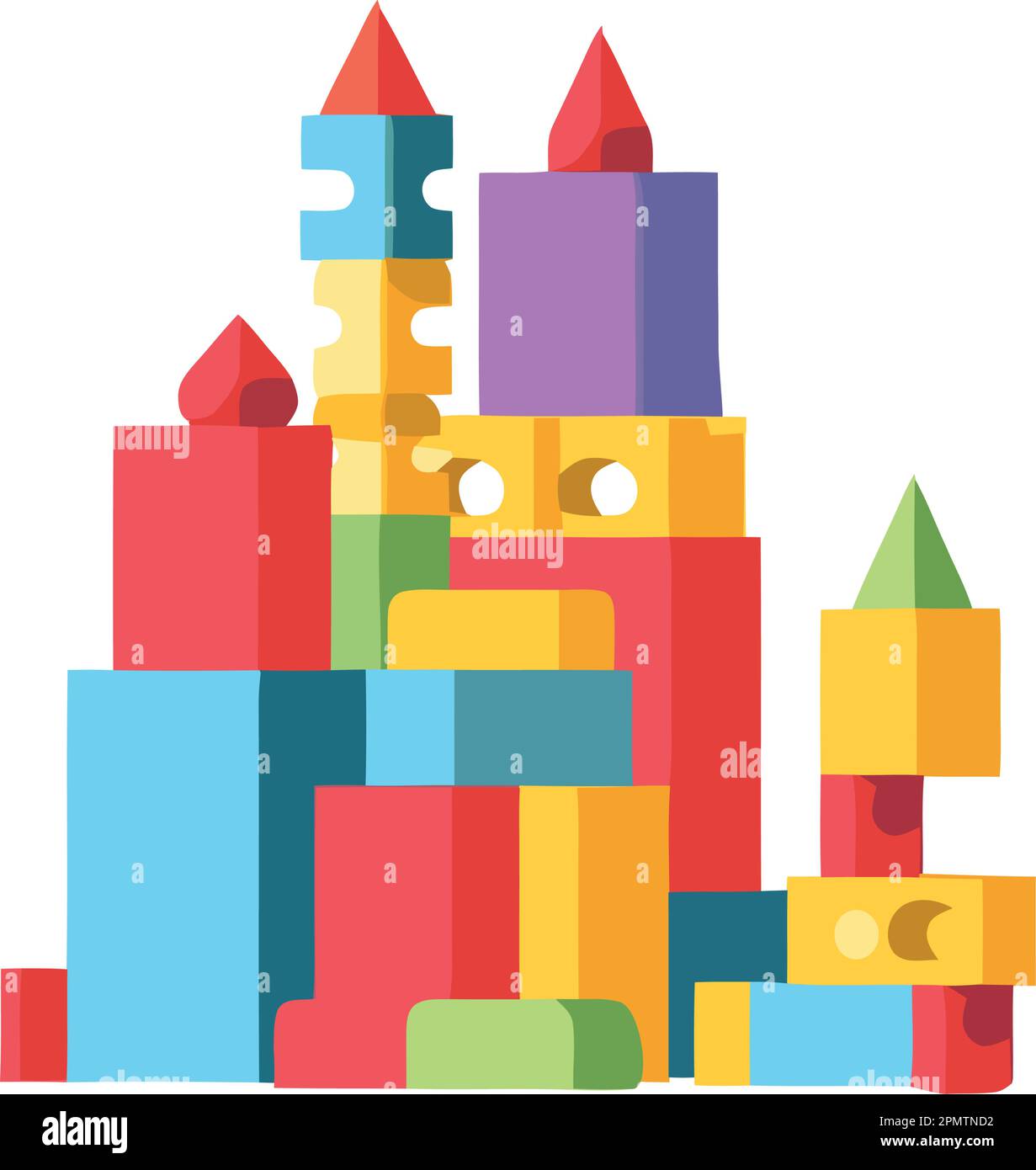 Multi colored brick Stock Vector Images - Alamy