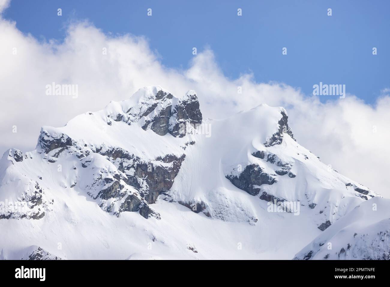 Sky Pilot Mountain covered in Snow. Canadian Landscape Nature ...