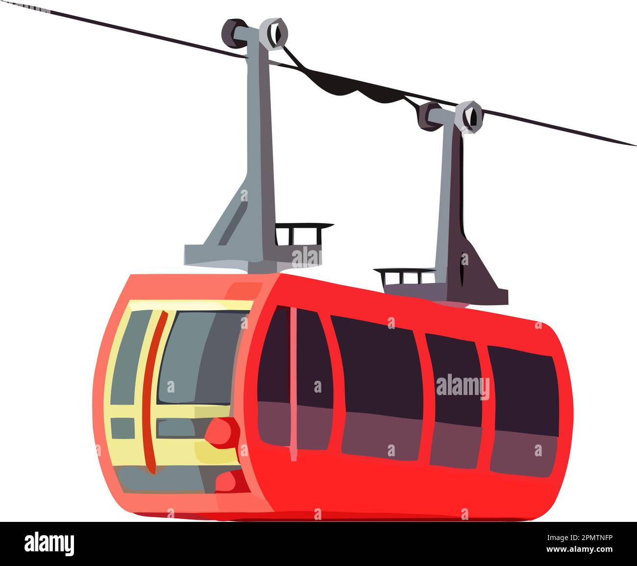 Cable car steel wire Stock Vector Images - Alamy