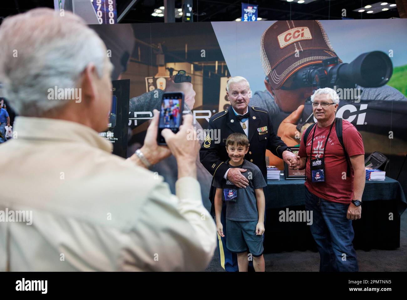 INDIANAPOLIS, INDIANA - APRIL 14: Medal of Honor recipient Sammy Davis ...