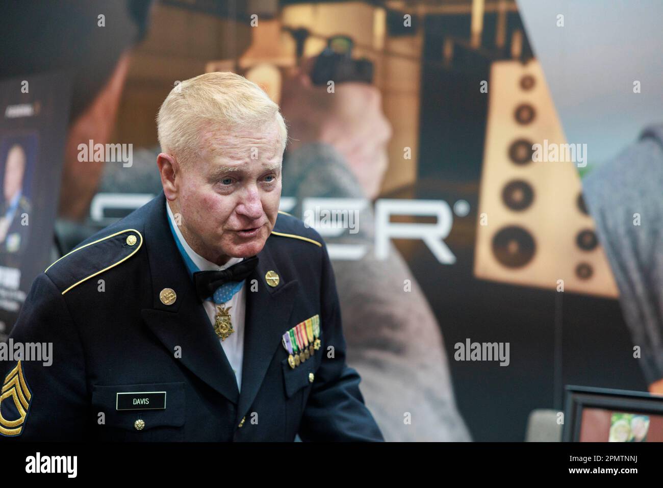 INDIANAPOLIS, INDIANA - APRIL 14: Medal of Honor recipient Sammy Davis ...