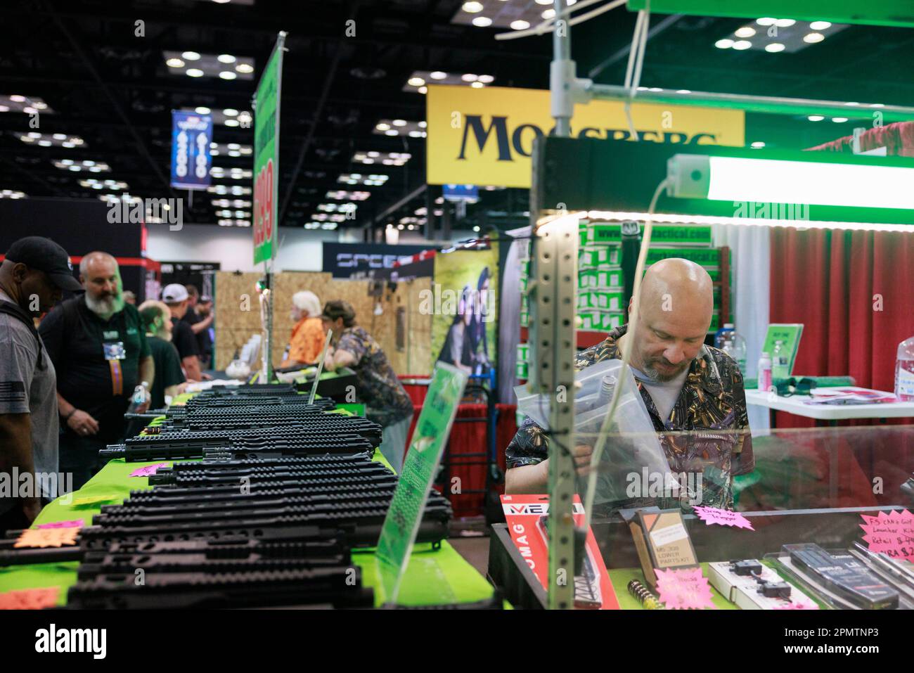 INDIANAPOLIS, INDIANA - APRIL 14: AR-15 build kits are for sale at the ...