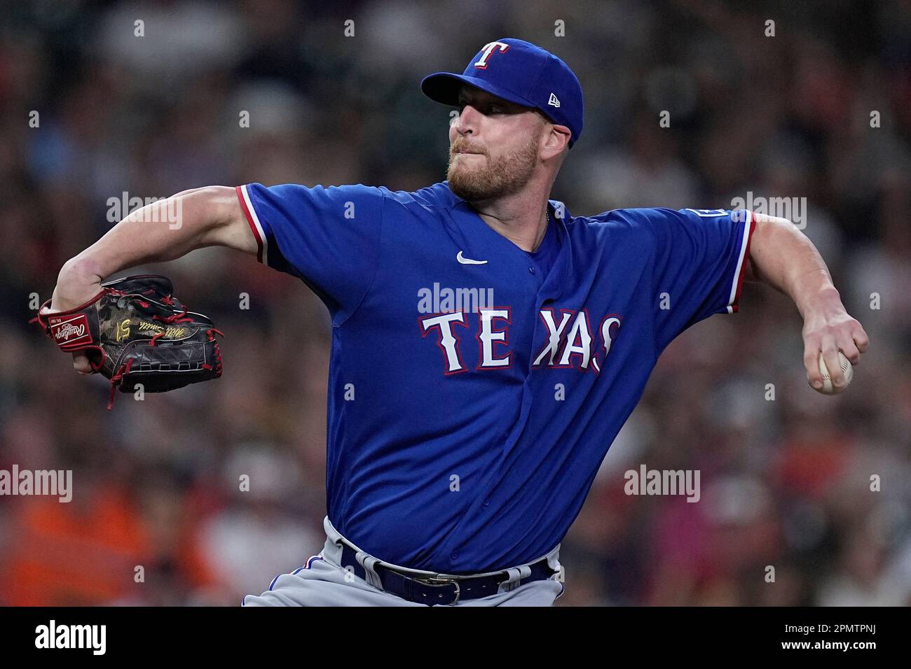 Texas Rangers relief pitcher Will Smith delivers during the seventh ...