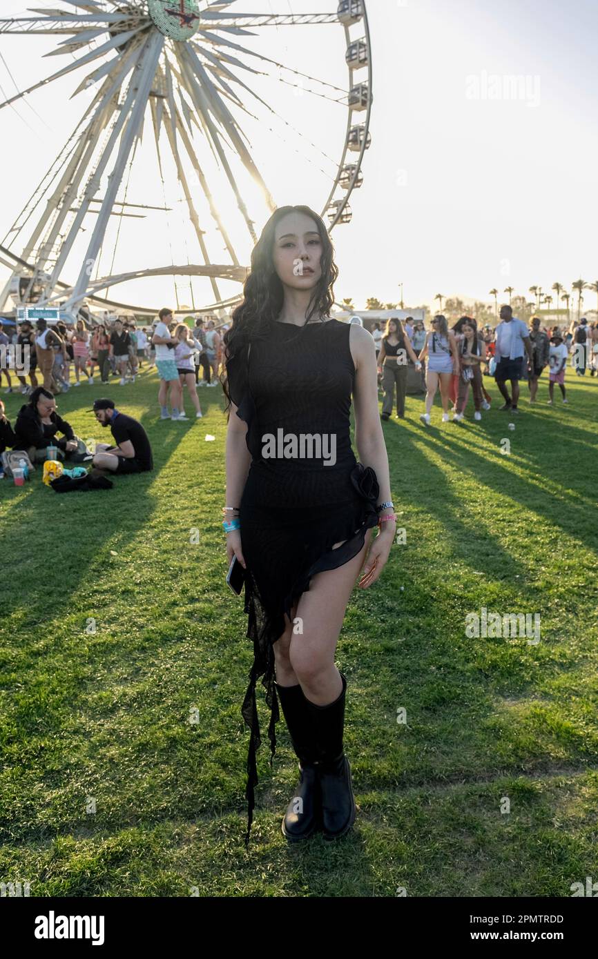 Festivalgoers are seen at the Coachella Music & Arts Festival at the ...