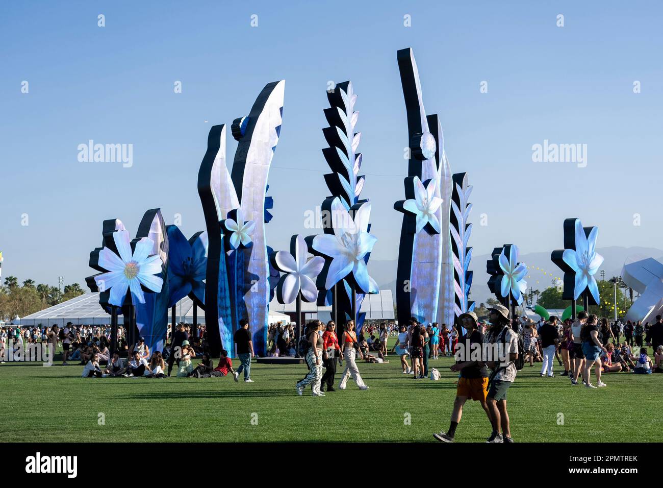 Festivalgoers are seen at the Coachella Music & Arts Festival at the ...