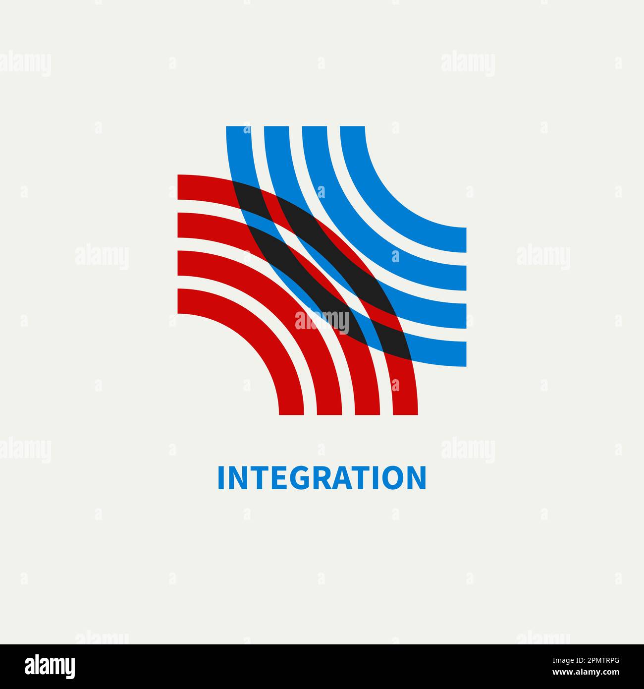 Integration, interaction sign Stock Vector Image & Art - Alamy