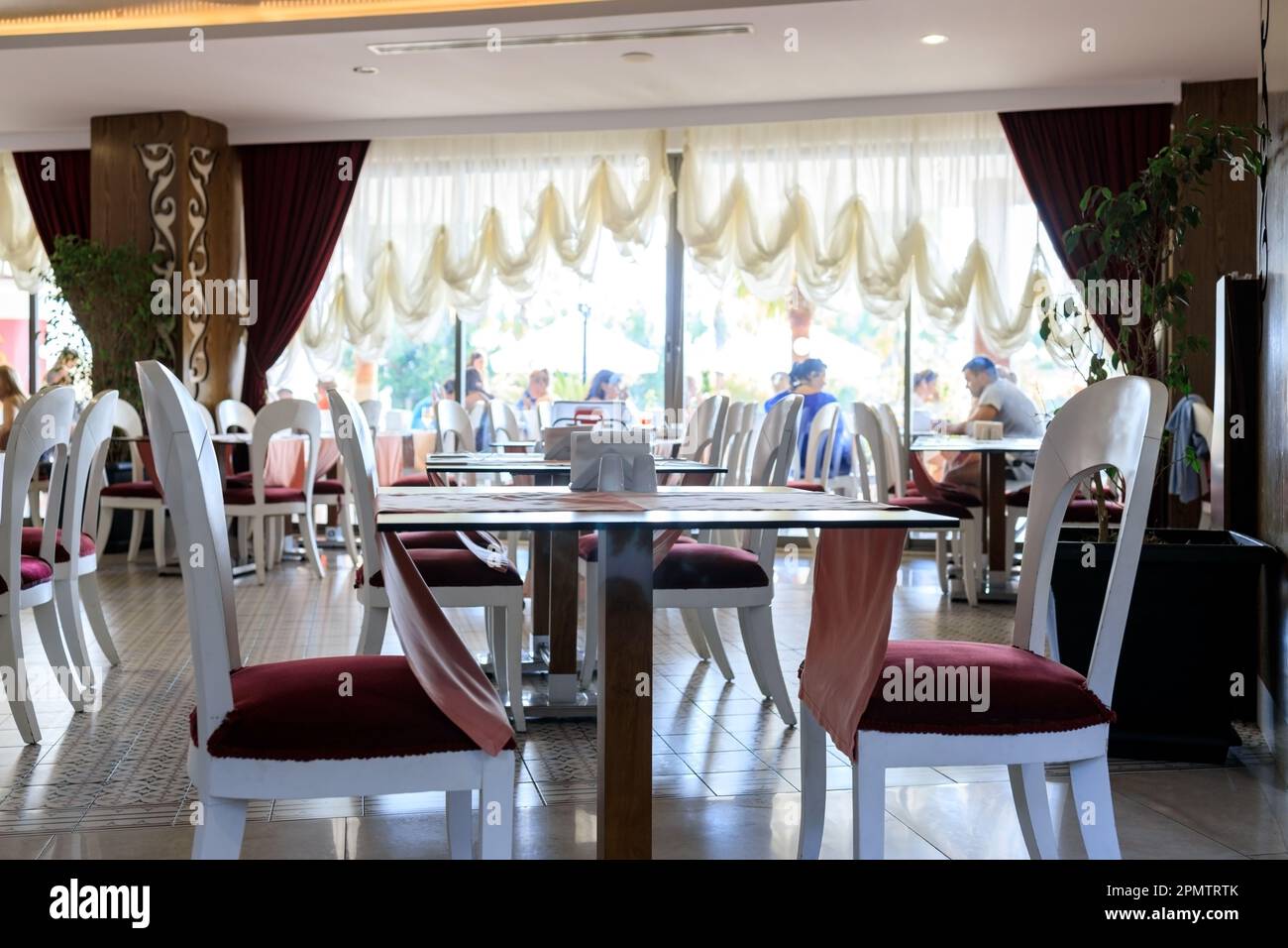 Visitors inside hall service hi-res stock photography and images - Alamy