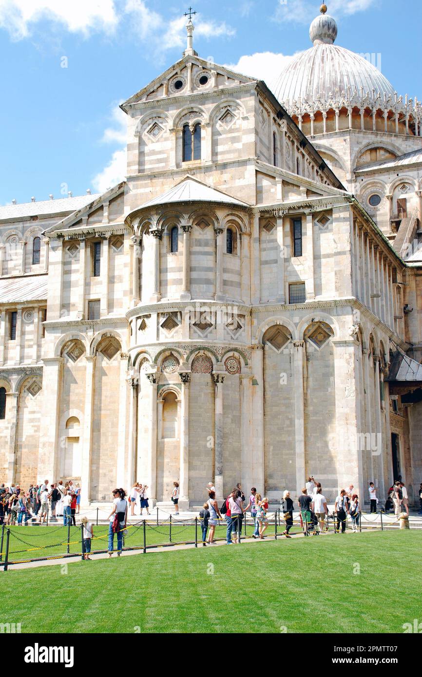 Pisa Cathedral, located in the Leaning Tower of Pisa complex, known ...