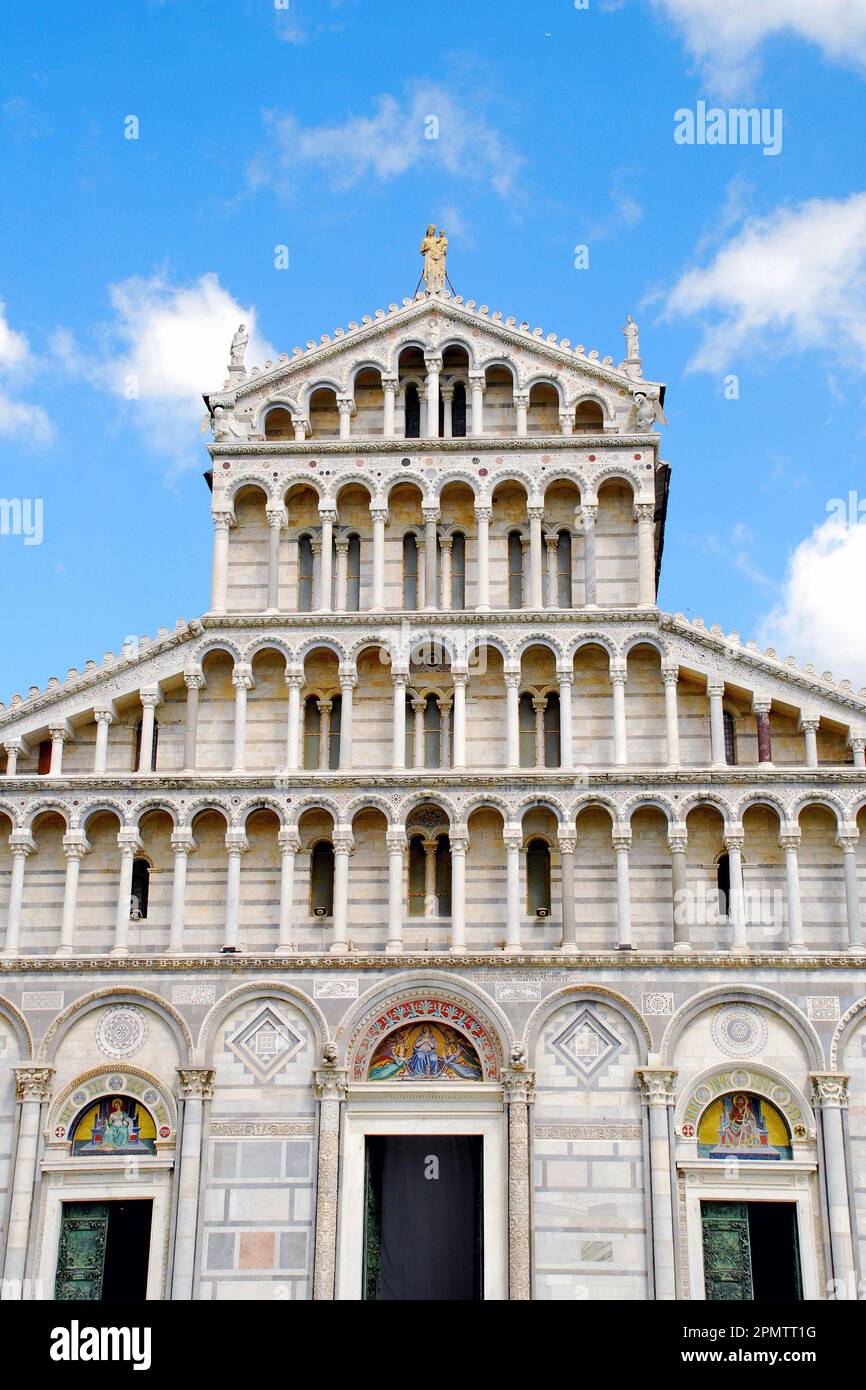 Pisa Cathedral, located in the Leaning Tower of Pisa complex, known ...