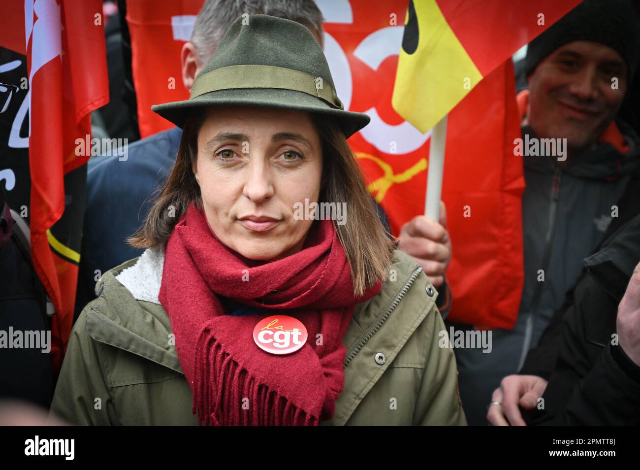 French CGT trade union General Secretary Sophie Binet answers ...