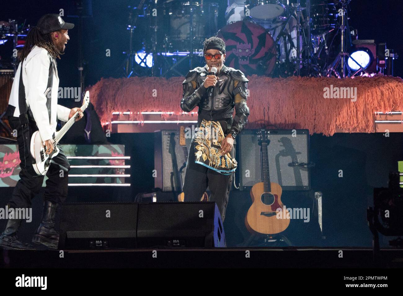 Peven Everett performs with Gorillaz at the Coachella Music & Arts ...