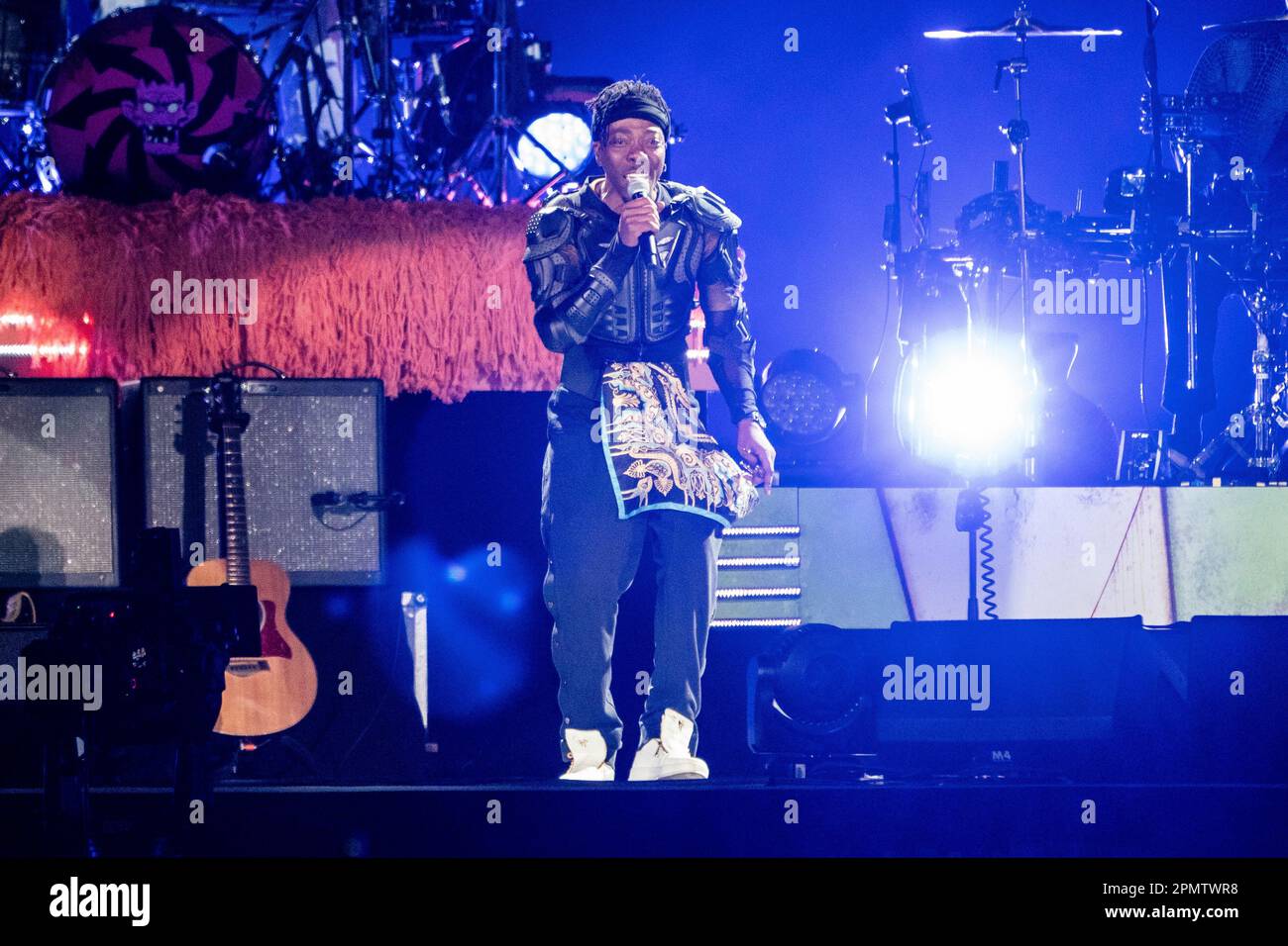Peven Everett performs with Gorillaz at the Coachella Music & Arts ...