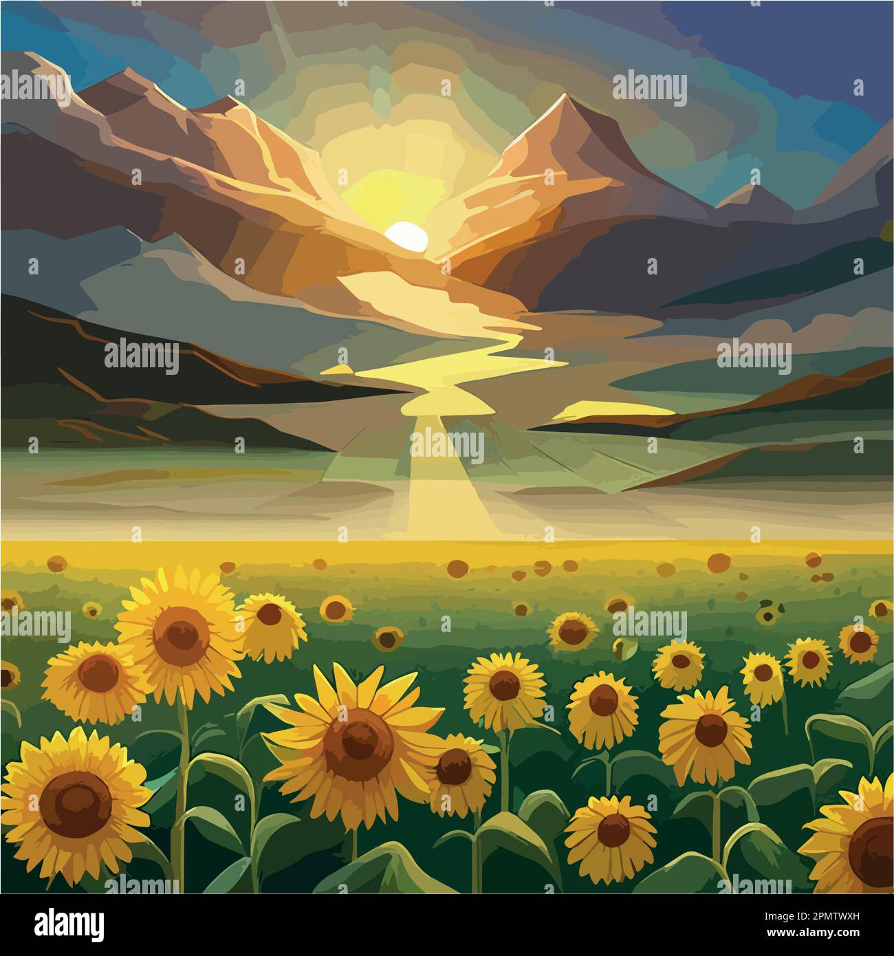 Annuus agriculture Stock Vector Images - Alamy