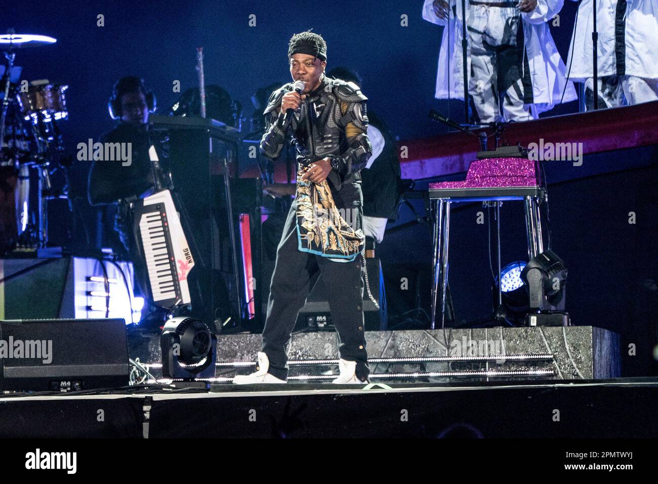Peven Everett performs with Gorillaz at the Coachella Music & Arts ...