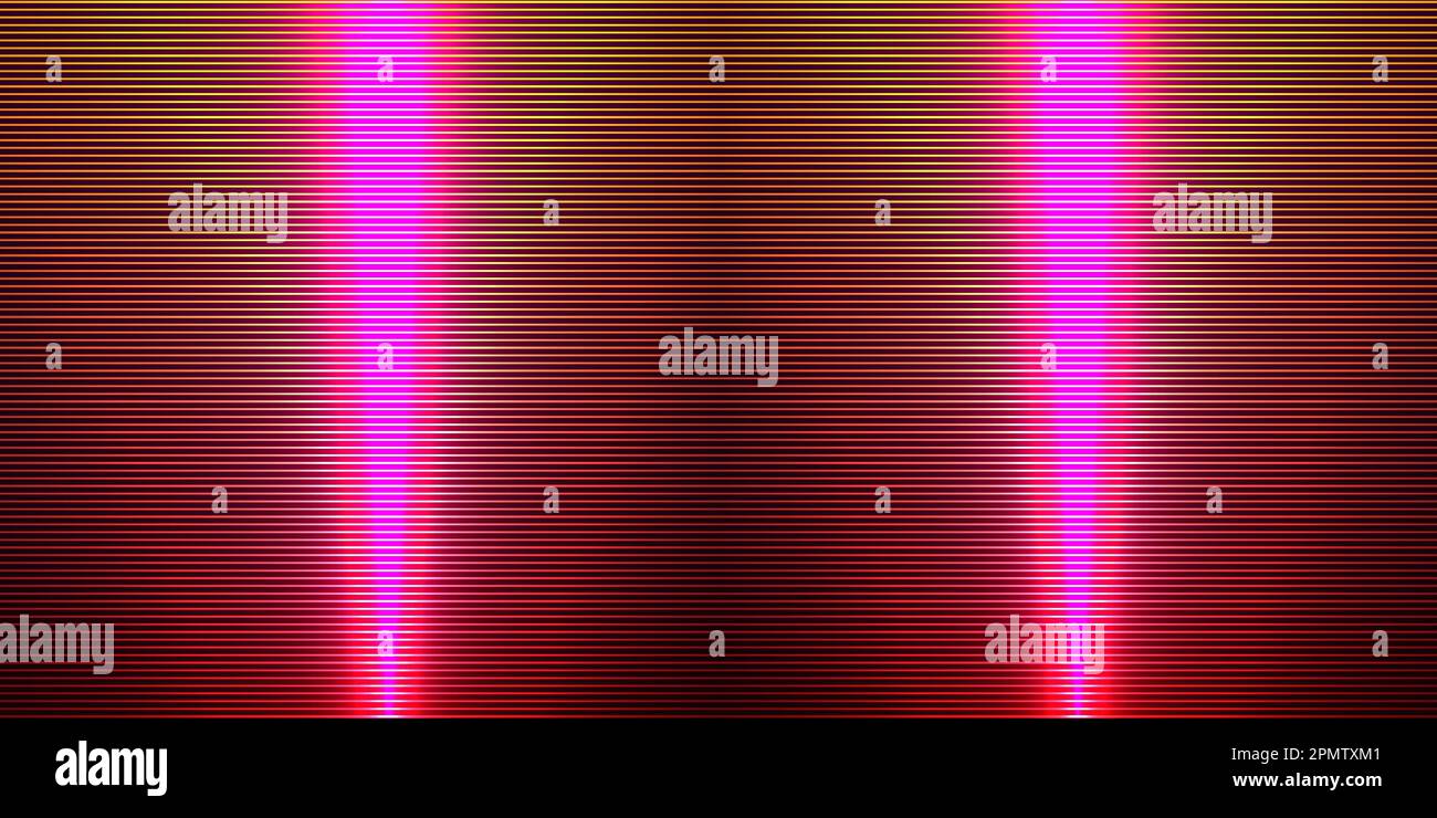 Abstract laser striped lined horizontal glowing background. Scan screen ...