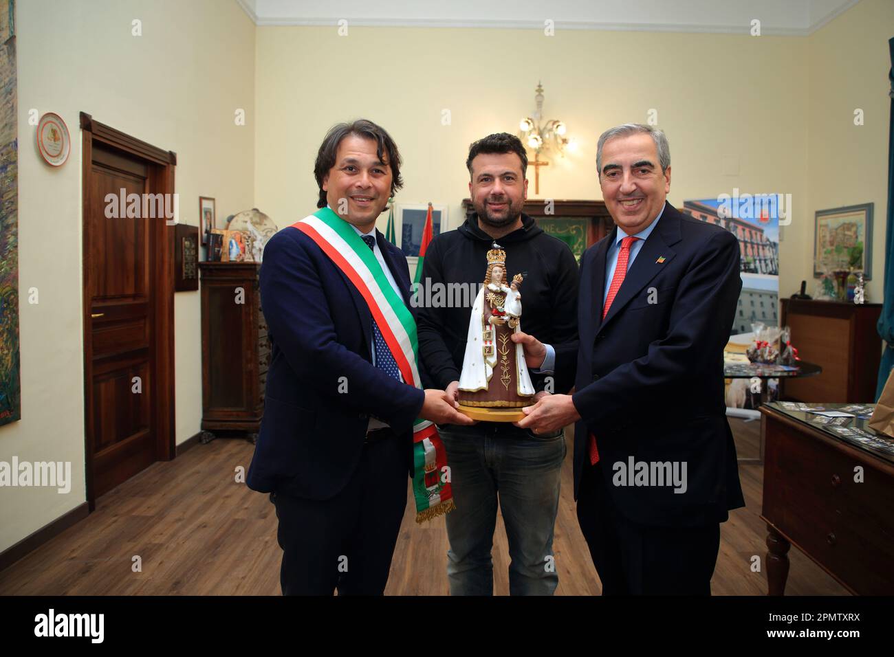 Pagani, Salerno, Italy - April 14, 2023 : Seen the Senator, Maurizio ...