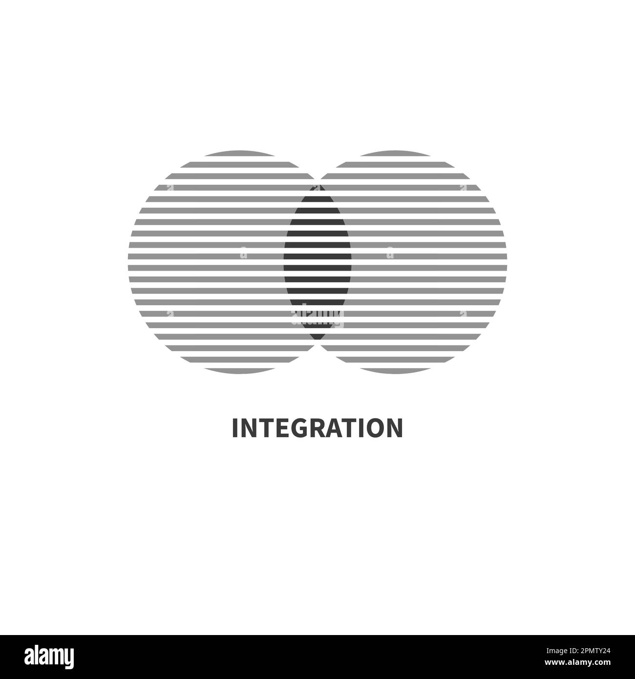 Integration, interaction sign. Business concept. Interact logo, minimal business icon. Abstract ...