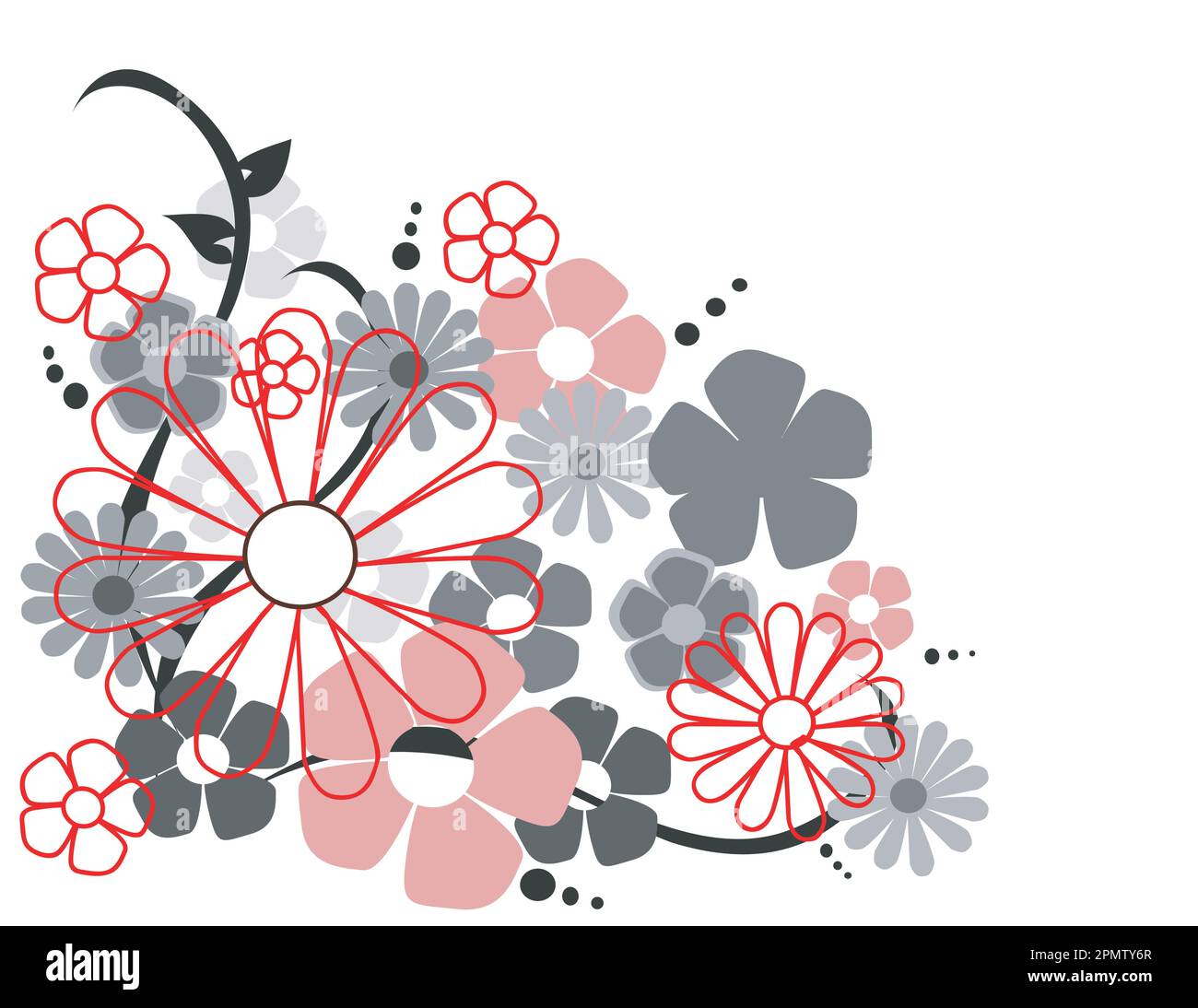 colorful spring flowers vector illustration Stock Vector Image & Art ...