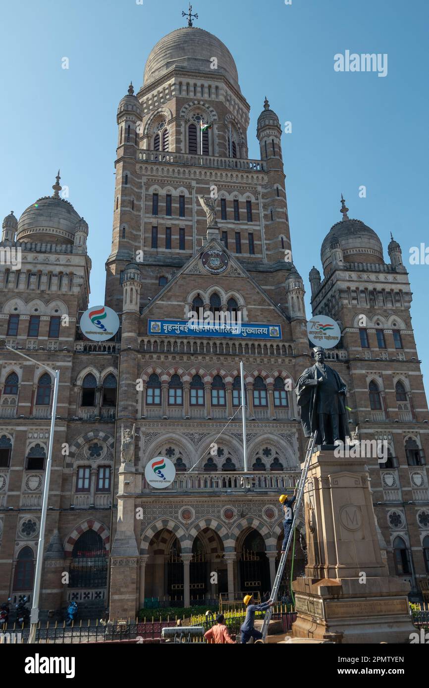 The Bombay Municipal Corporation (BMC) building is located in Mumbai ...