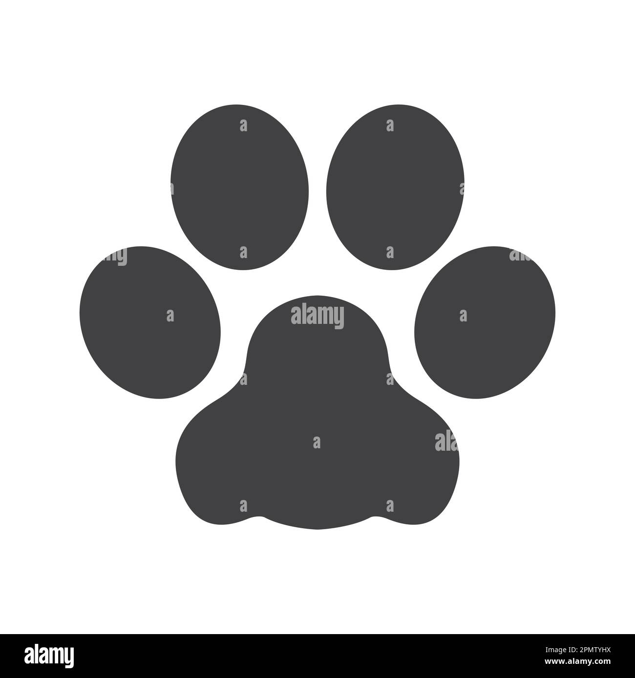 dog paw bulldog vector icon illustration graphic cartoon wallpaper ...