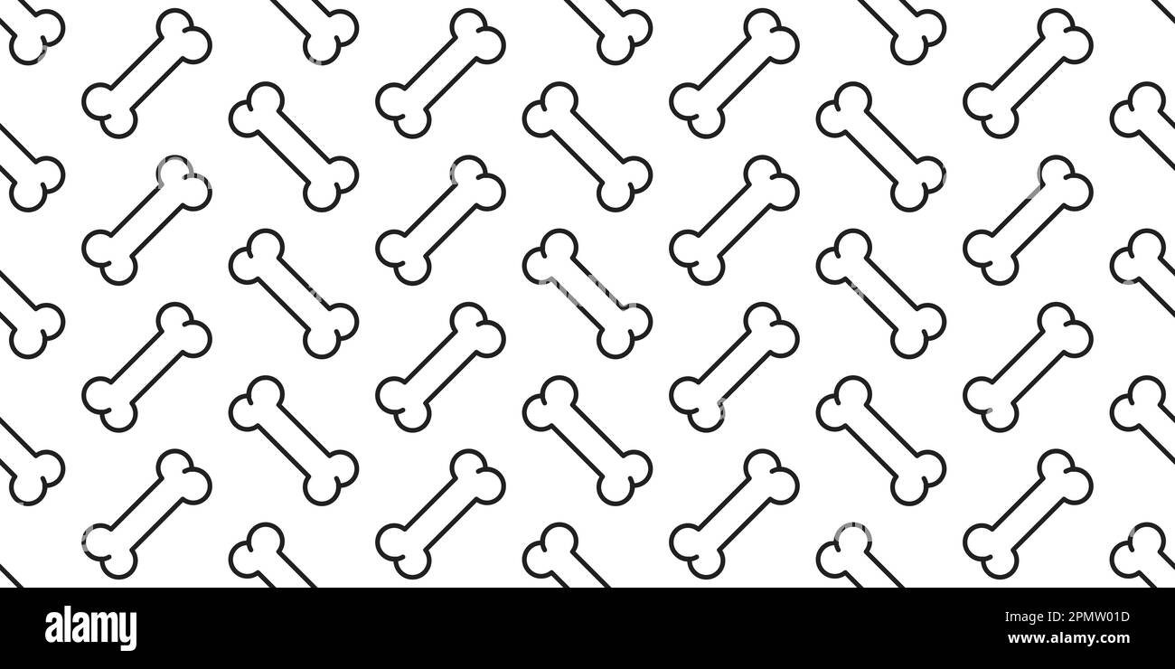 Dog Bone Seamless pattern vector isolated wallpaper background white ...