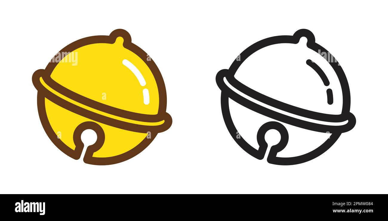 Bell vector christmas icon logo cartoon illustration ringing character ...