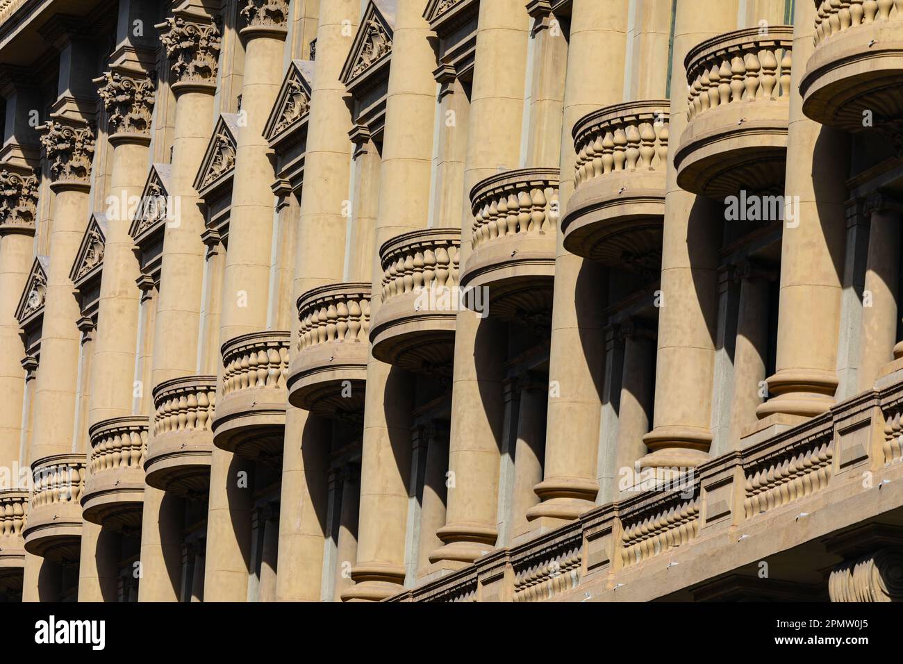 Architecture with columns and balcony . Government office building ...