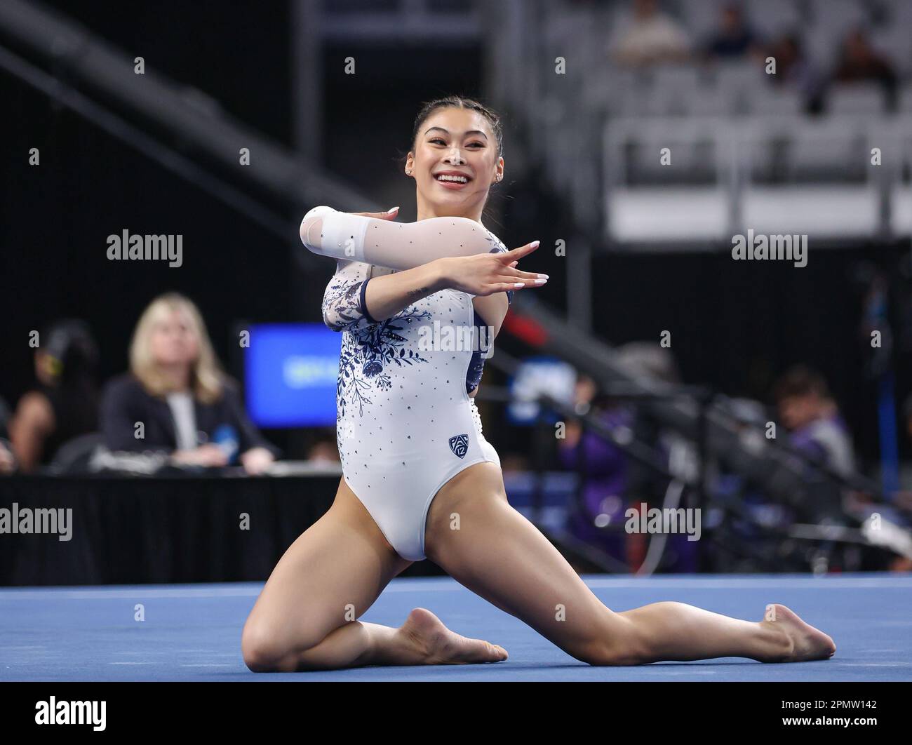 Fort Worth, TX, USA. 13th Apr, 2023. Cal's Mya Lauzon competes on the ...