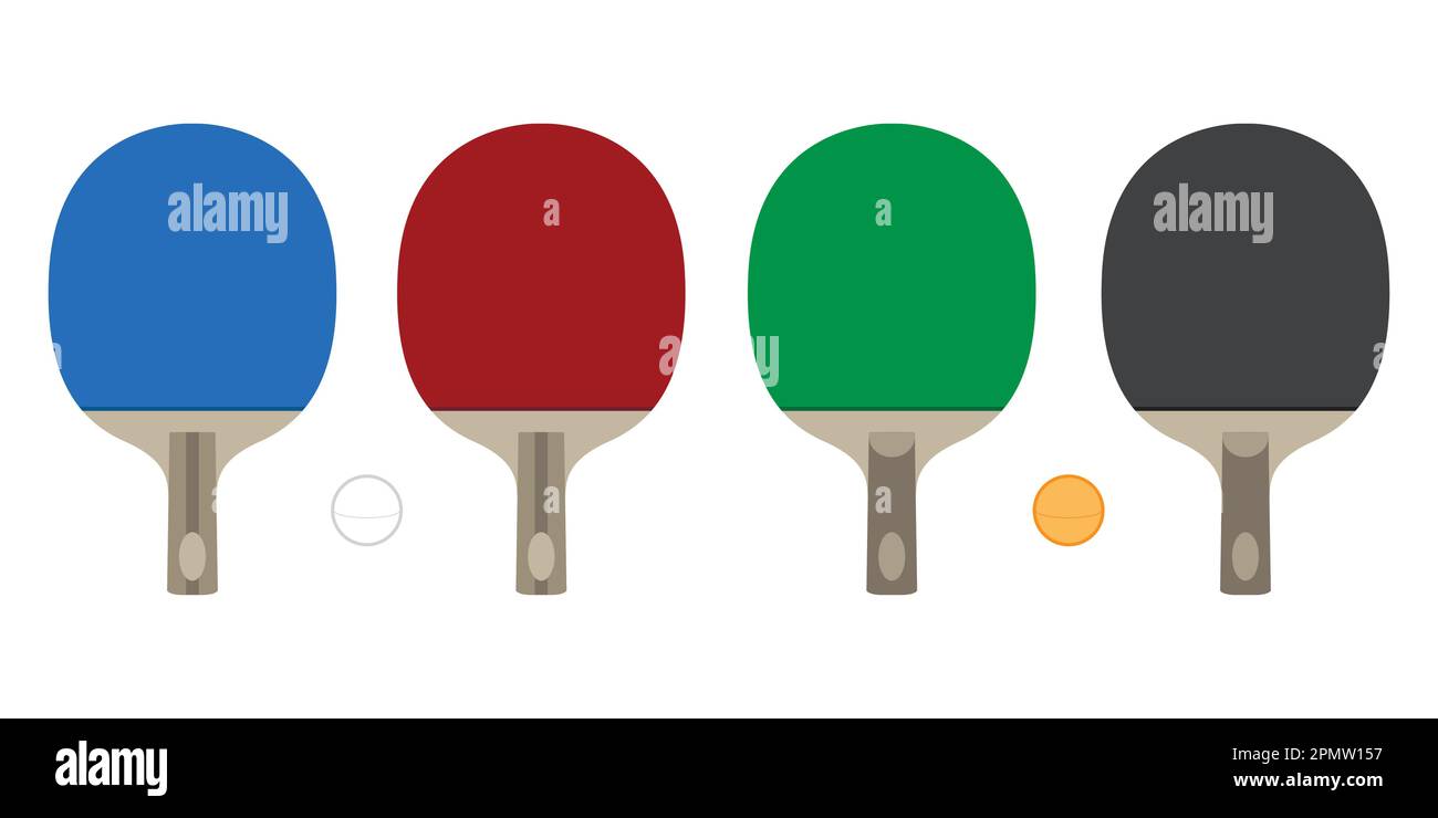 ping pong vector icon logo table tennis paddles racket illustration ...