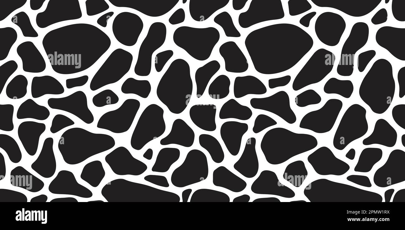 Cow skin seamless pattern Dalmatians dog isolated animal skin texture ...