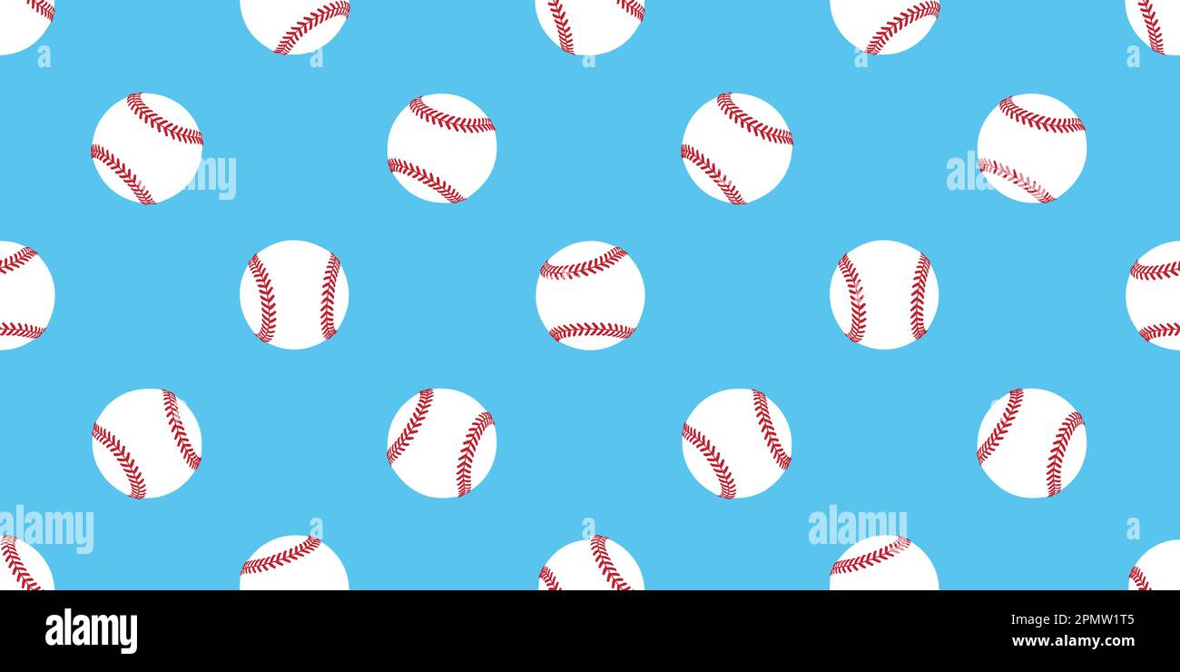 Baseball seamless pattern vector softball isolated illustration ...